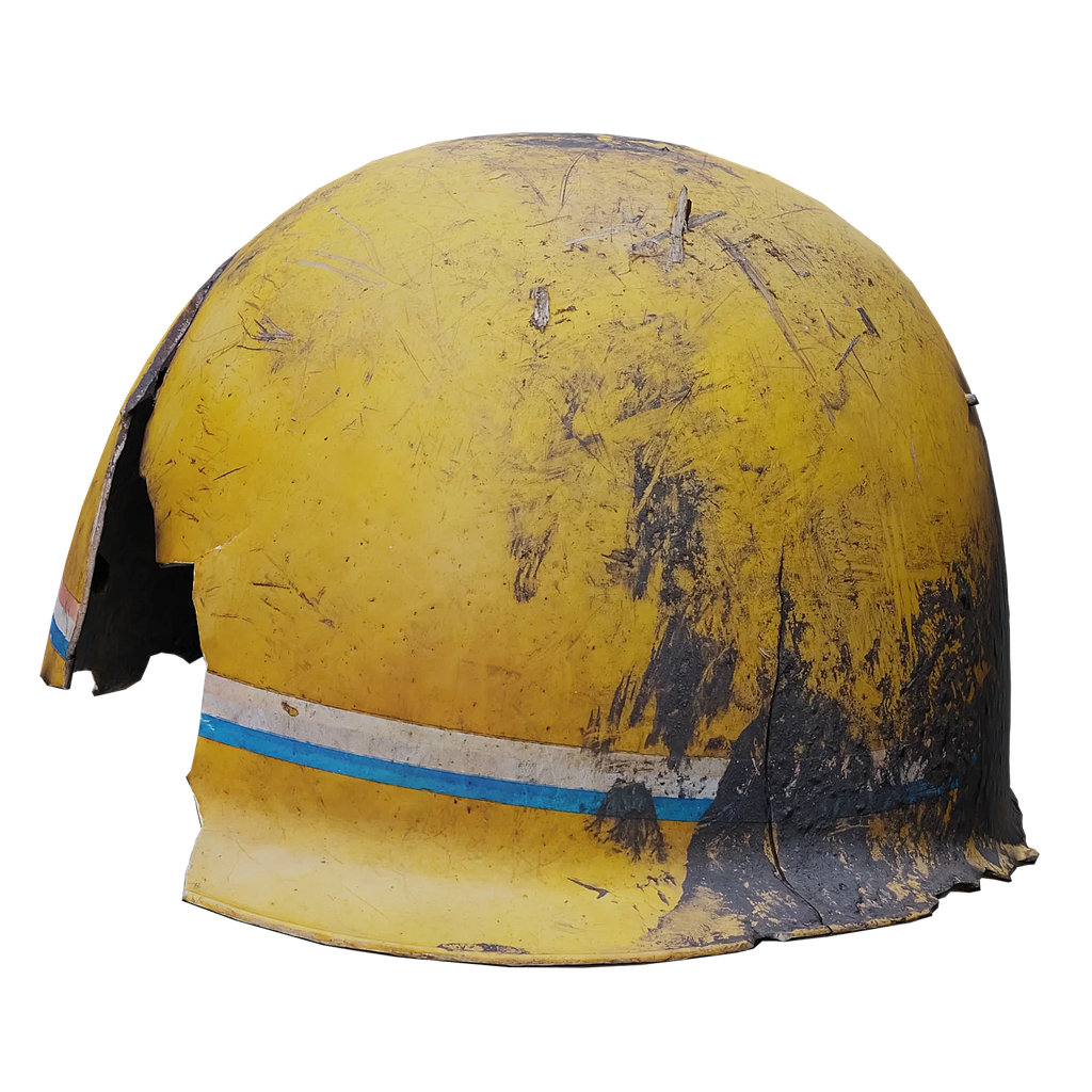 Scan Broken Hard Hat | FREE Miscellaneous models | BlenderKit