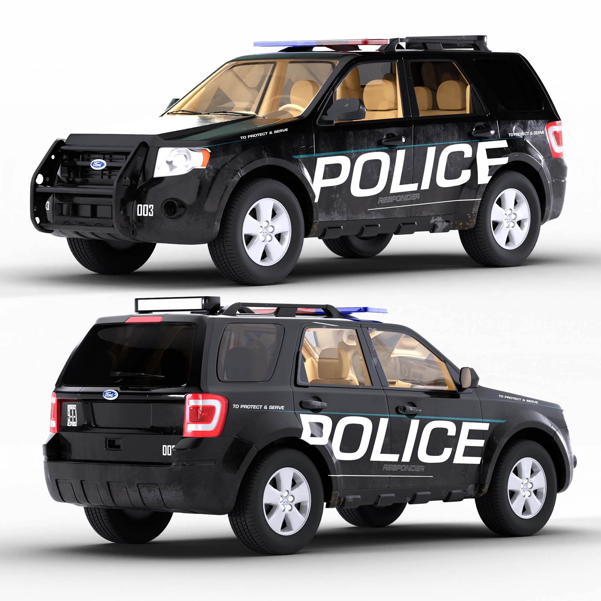 Police Car | Modern Cars models | BlenderKit