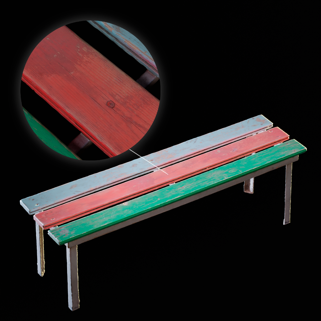 Old city bench 16k | Benches models | BlenderKit
