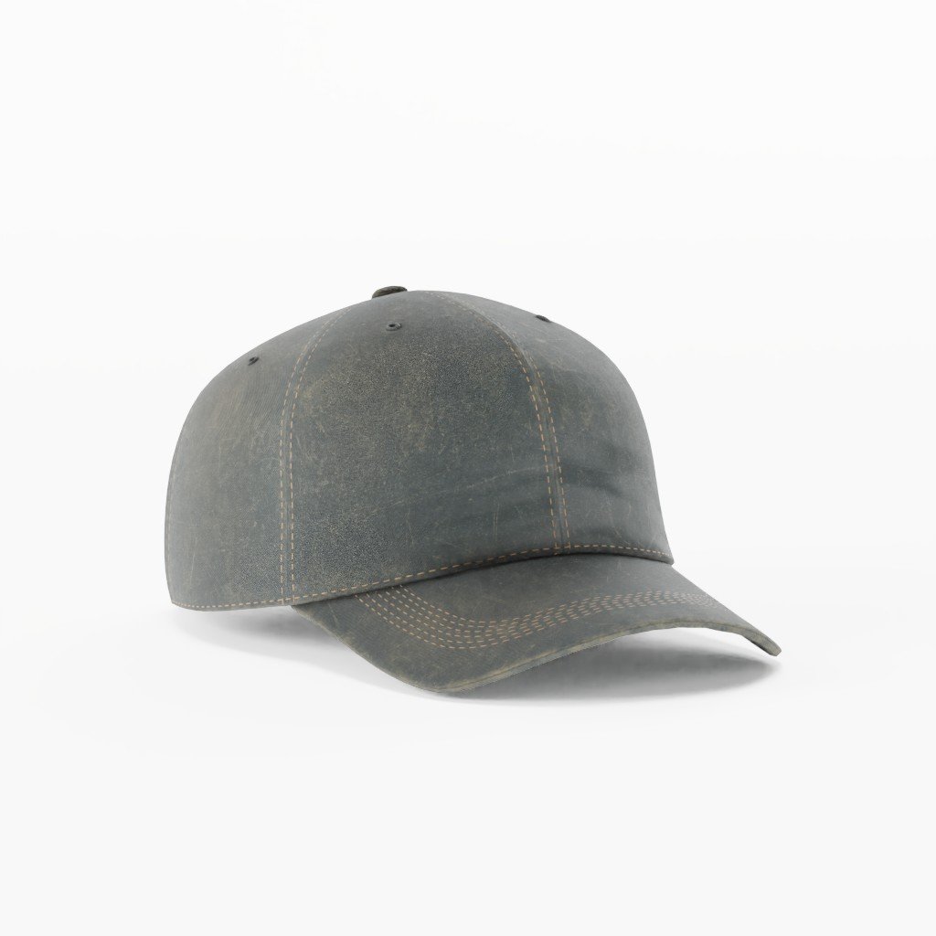 Grunge Denim Cap | Headwear models | BlenderKit