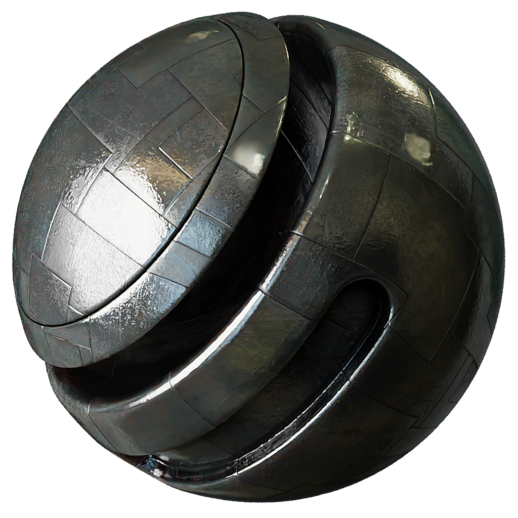 Scifi Space Panel Silver | FREE tech materials | BlenderKit