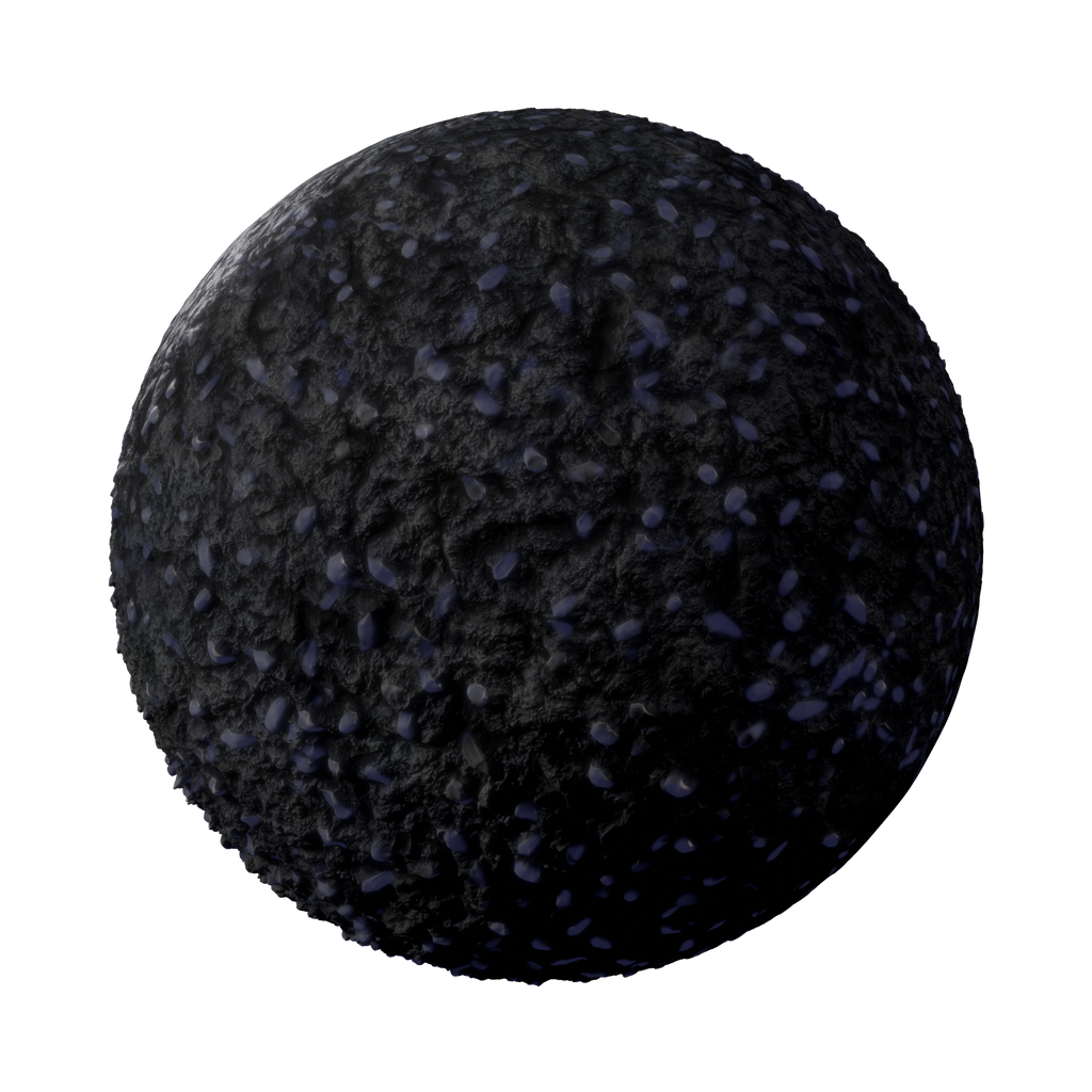 Stone with Glowing Crystals | FREE stone materials | BlenderKit