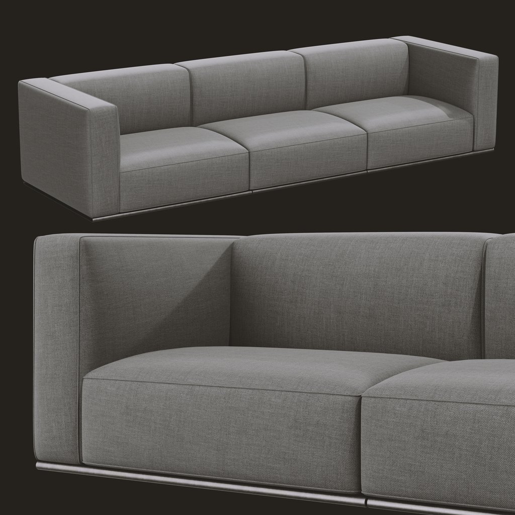 Poliform Shangai Sofa | Sofas models | BlenderKit