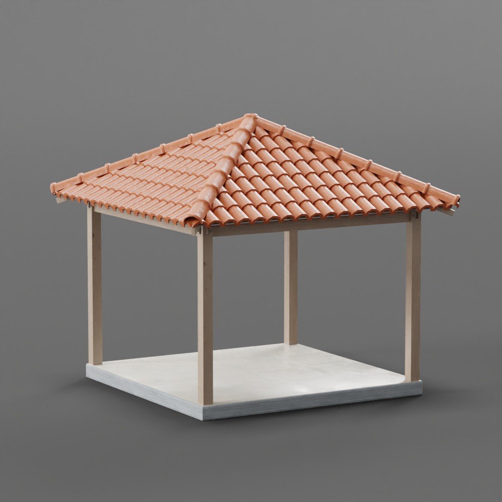 Roof Covering | Exterior Elements models | BlenderKit