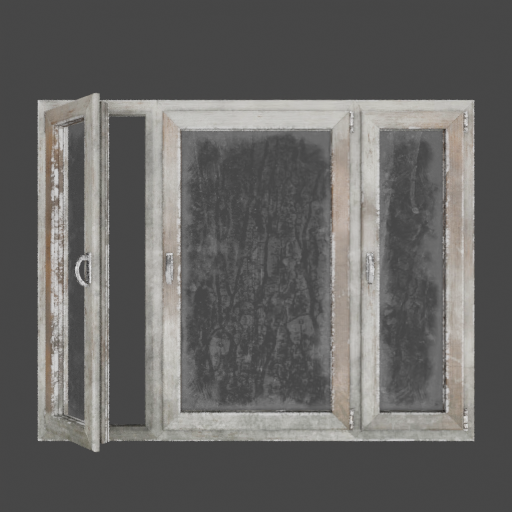 Painted wooden window | Windows models | BlenderKit