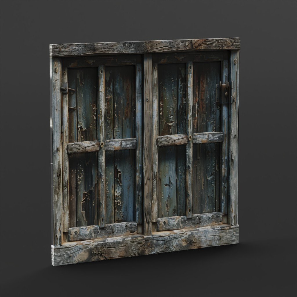 Old window - T - 125 | Windows models | BlenderKit