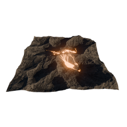 Lava Planet Surface | Terrains models | BlenderKit