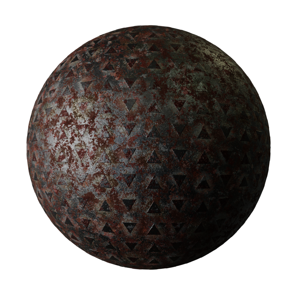 Rusty Traingular Studs | FREE tiles materials | BlenderKit