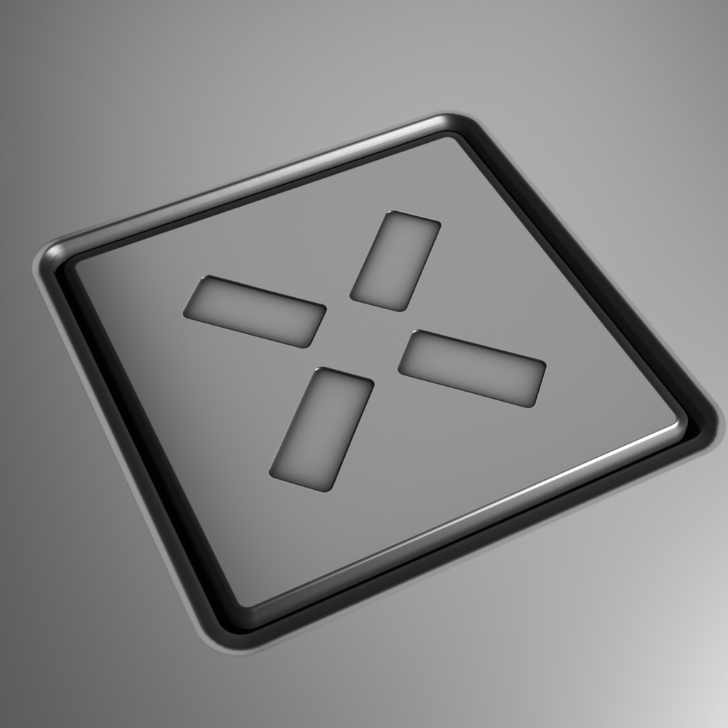 Scifi Decal 035 X Cross Panel | Industrial models | BlenderKit