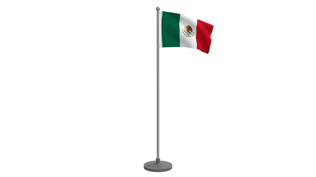 Animated Flag of Mexico | Exterior Elements models | BlenderKit