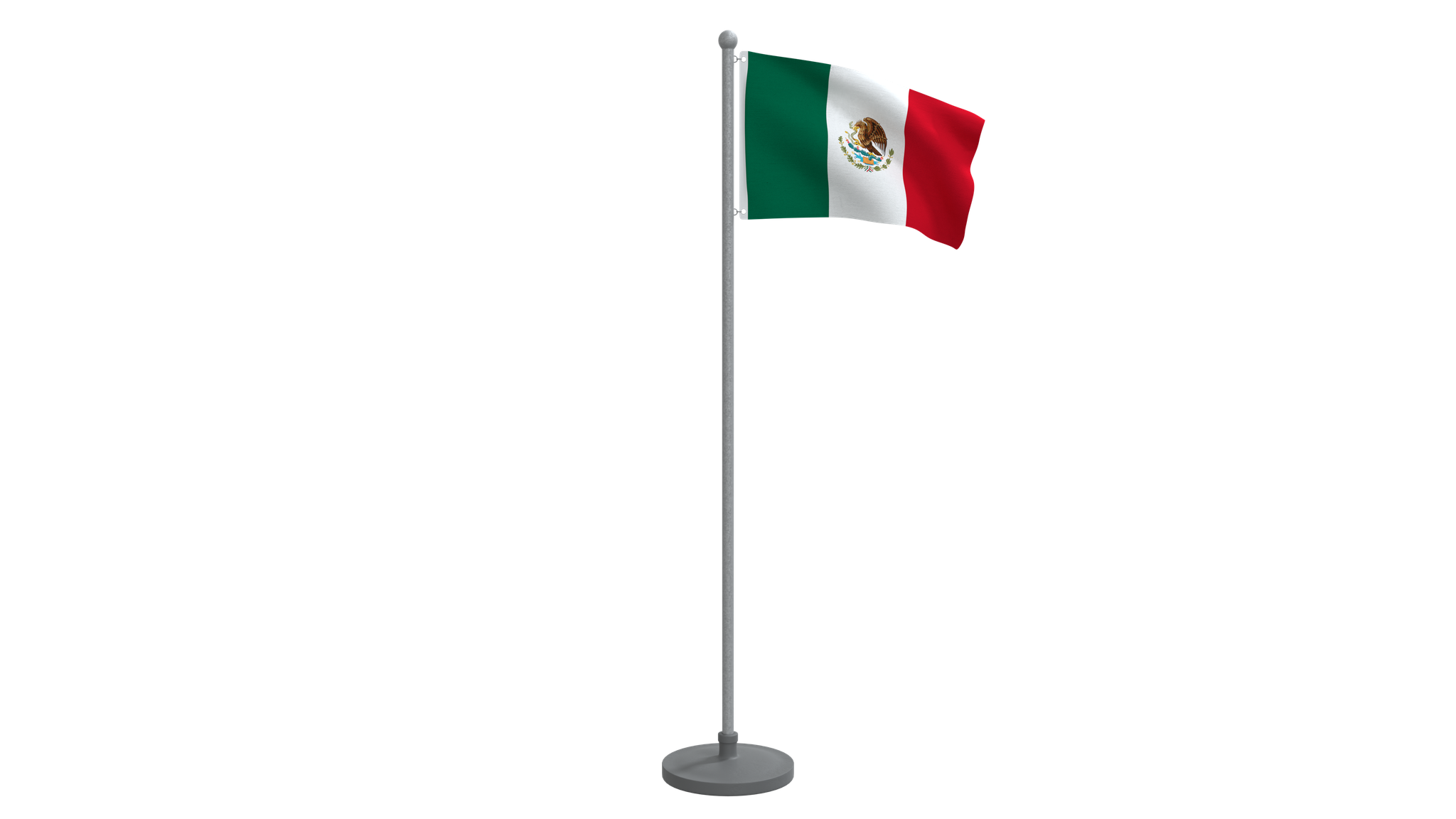 Animated Flag of Mexico | Exterior Elements models | BlenderKit