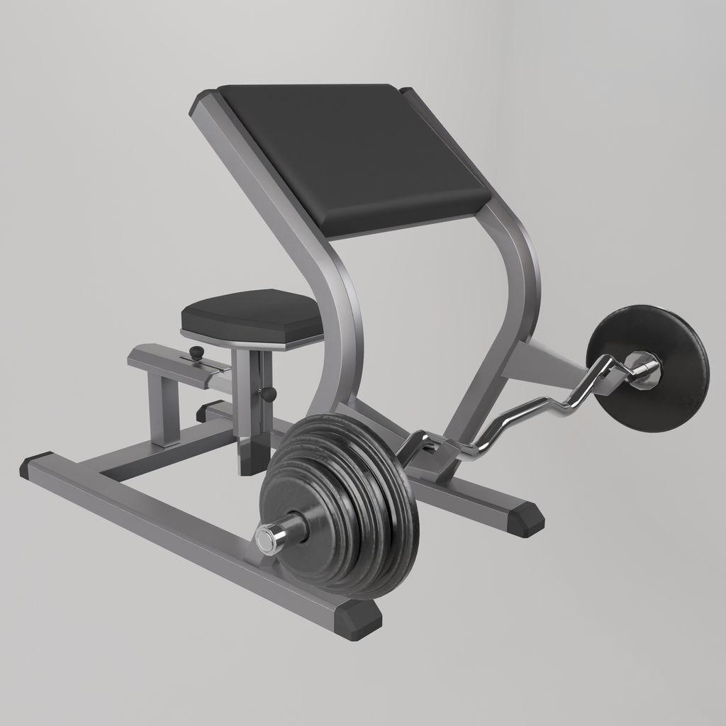 Biceps training equipment | Gyms models | BlenderKit