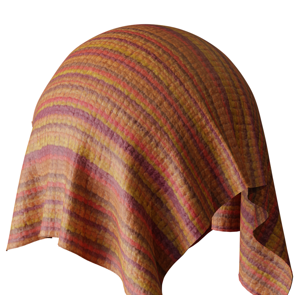 Stripe Orange Chenille | FREE Chenille Fabric 3D Materials materials ...