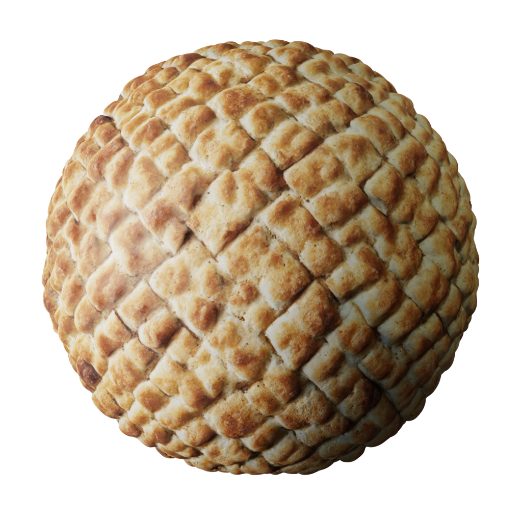 Textured Baked Bread Surface | FREE food materials | BlenderKit