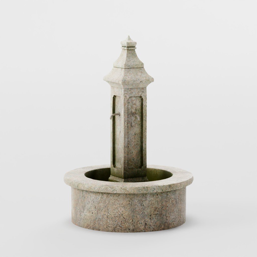 Stone Fountain | Fountains models | BlenderKit