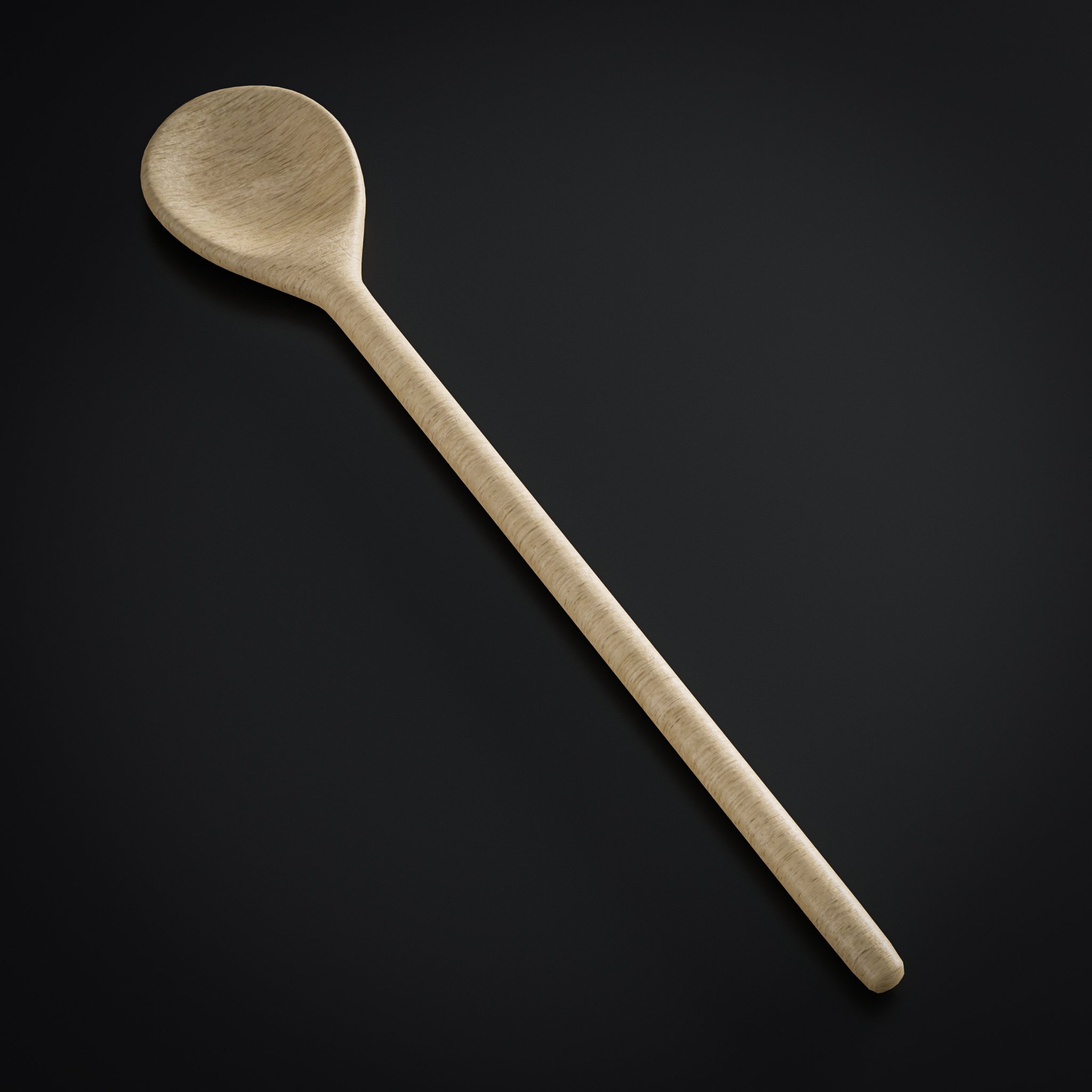 Wooden spoon / cooking spoon | Kitchenware models | BlenderKit