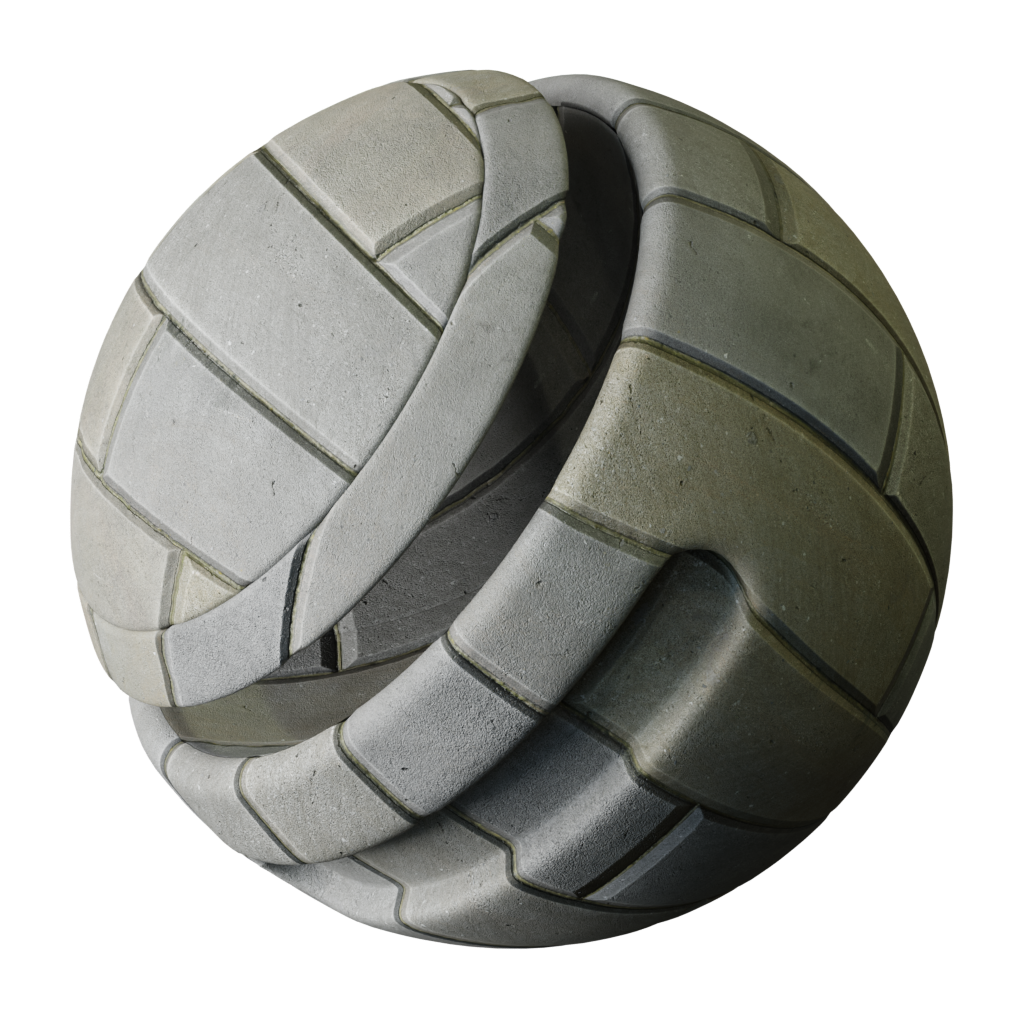 Beveled Concrete Masonry | FREE bricks materials | BlenderKit