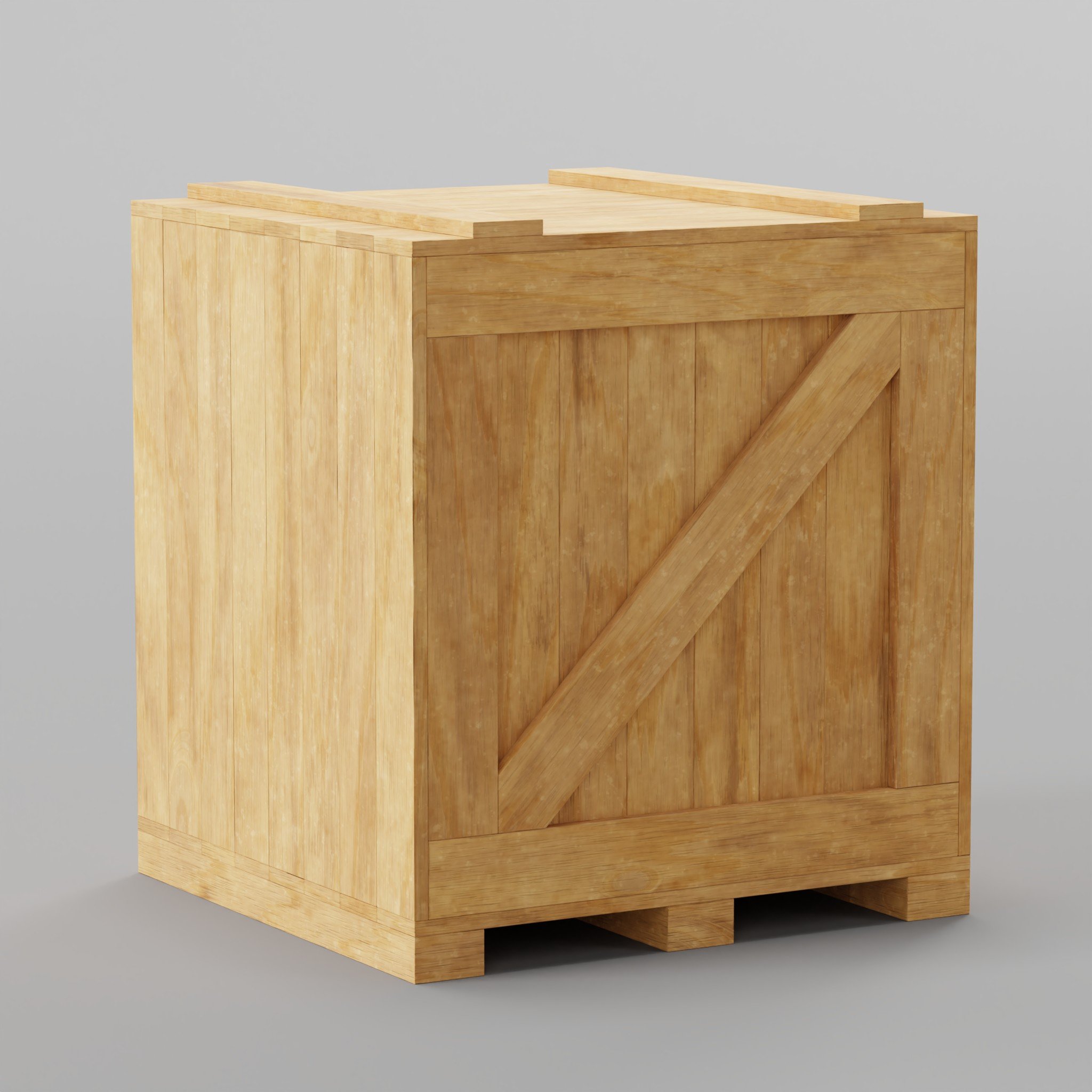 Wooden Crate | Outdoor Furniture models | BlenderKit