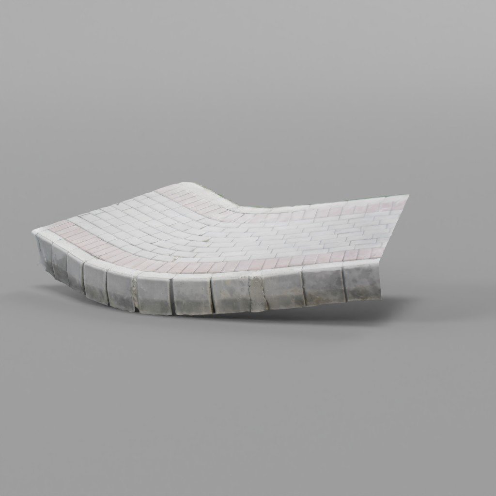 Curved Footpath | Architecture models | BlenderKit