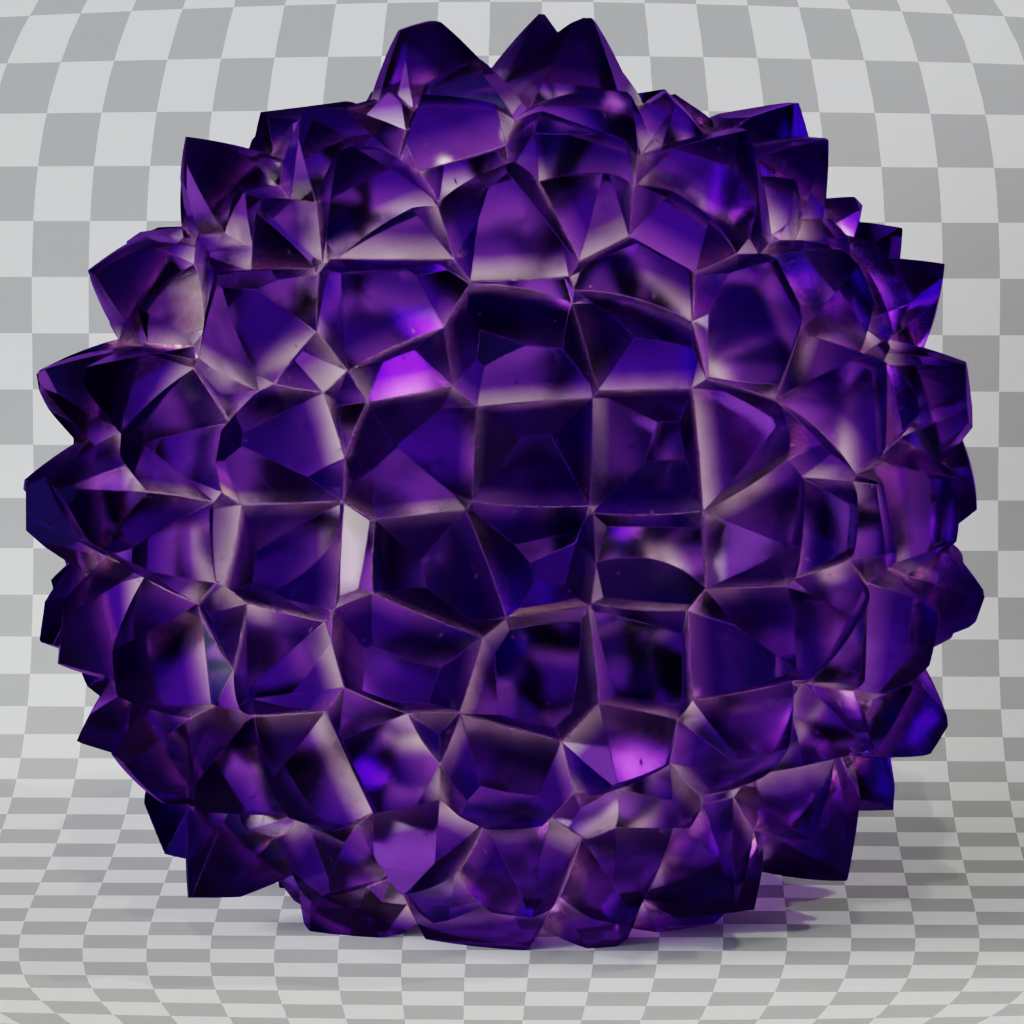 Procedural Amethyst | FREE glass materials | BlenderKit