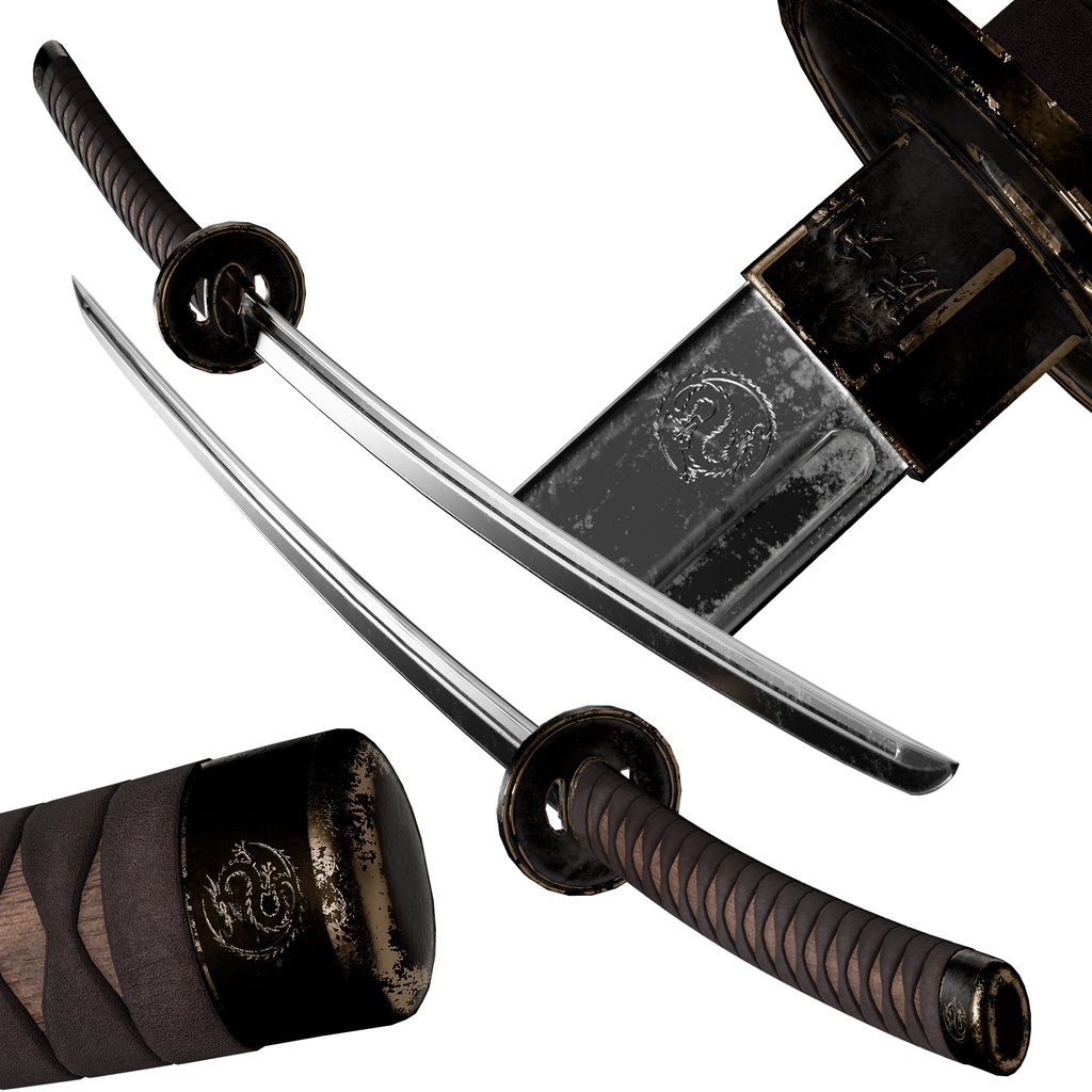 Katana Sword | Historical Weapons models | BlenderKit