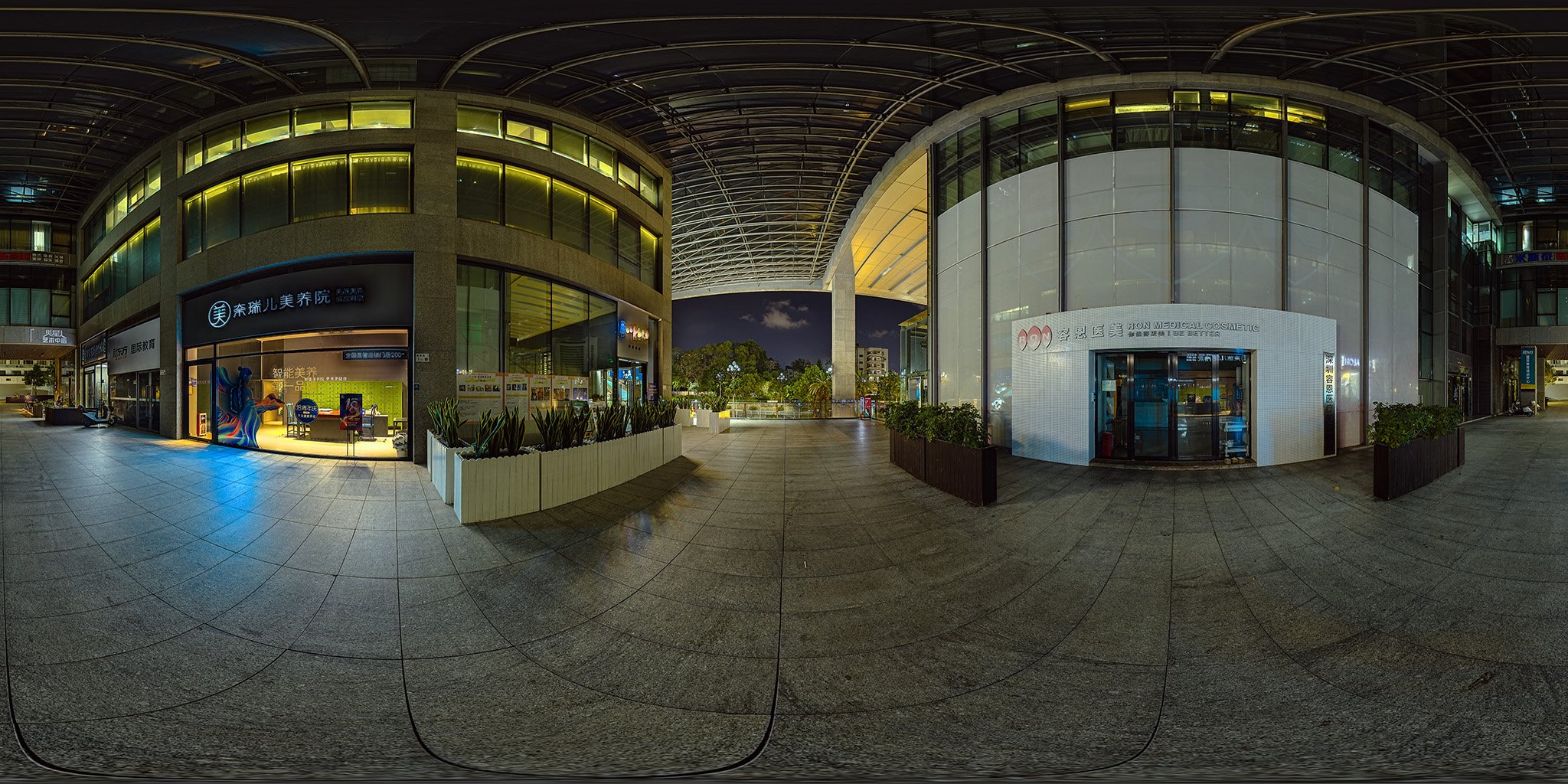Corridor at night | Nighttime Environments HDRis | BlenderKit