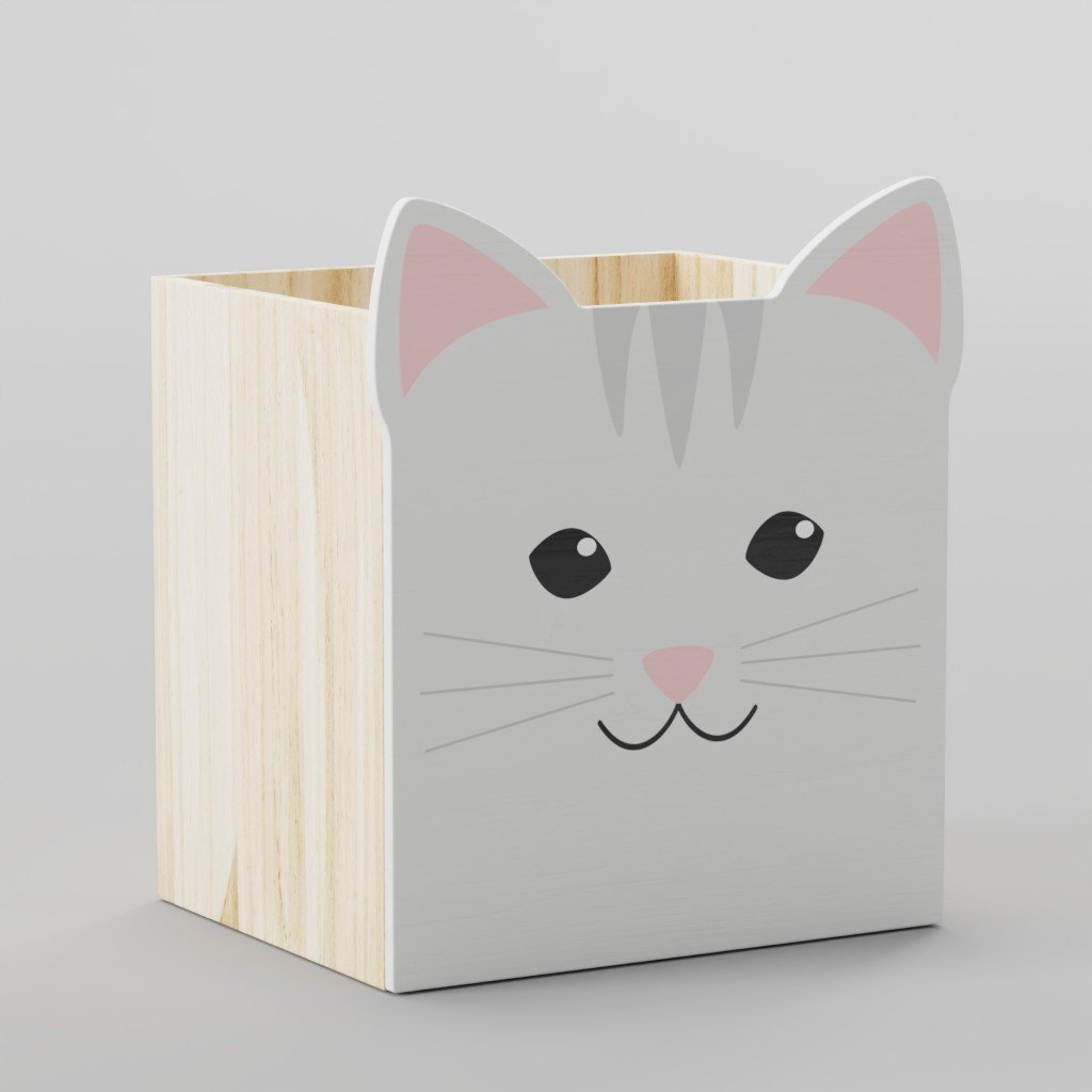 Animalbox - Cat Storage Box | Decoration Sets models | BlenderKit