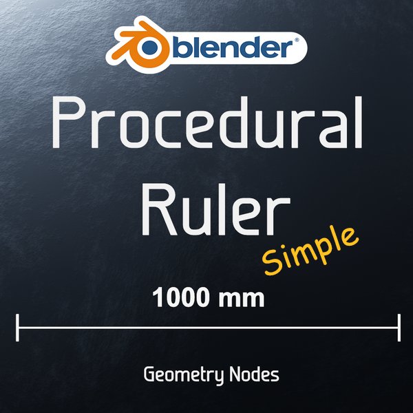 Procedural Ruler Simple | FREE Tools Node Groups | BlenderKit