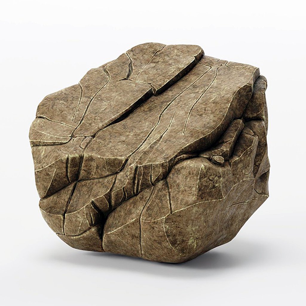 Flat Boulder Rock | Terrains models | BlenderKit