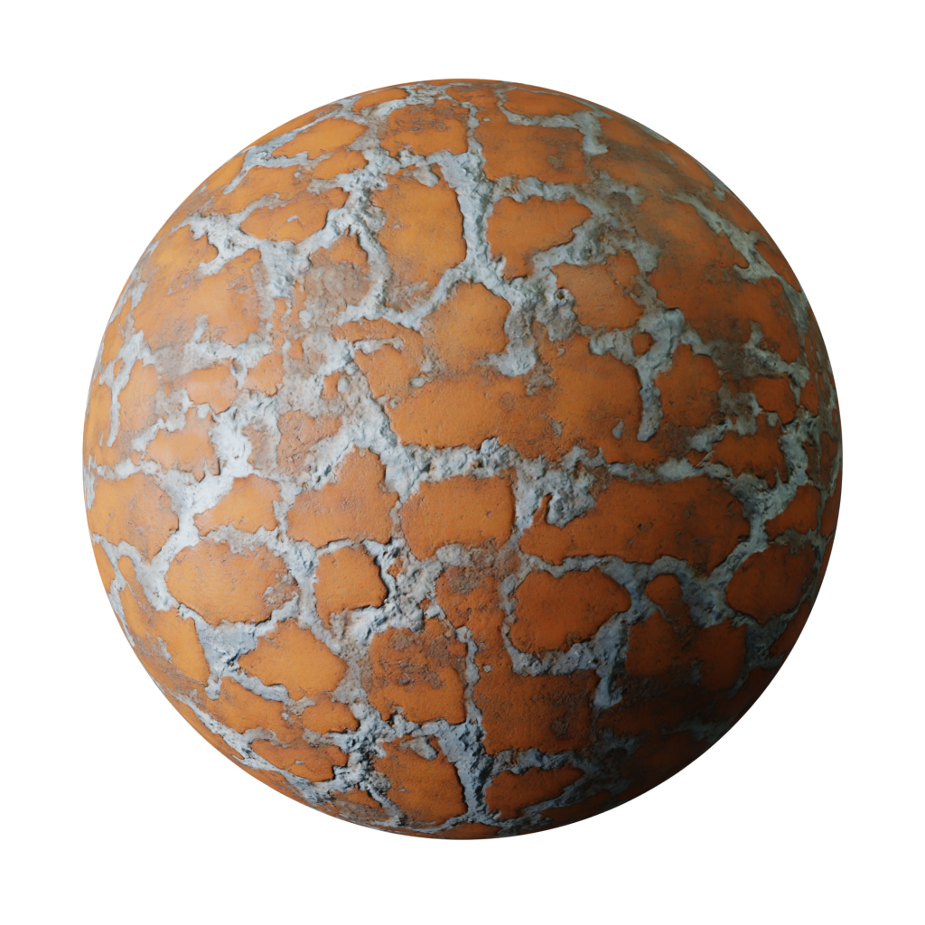 Patchy Orange Rust | FREE rust materials | BlenderKit