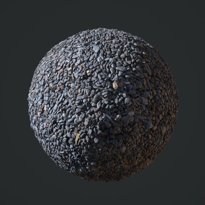 PebblesSurface 1 | FREE rock materials | BlenderKit