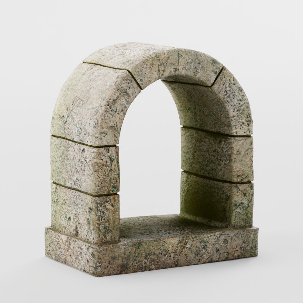 Window Ancient Stone Wall | Windows models | BlenderKit