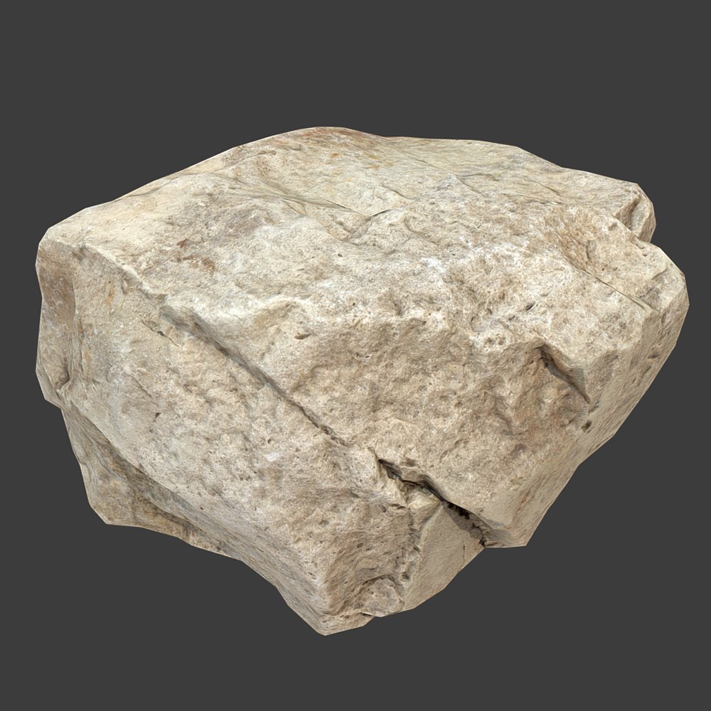 Limestone Boulder | Environment Elements models | BlenderKit