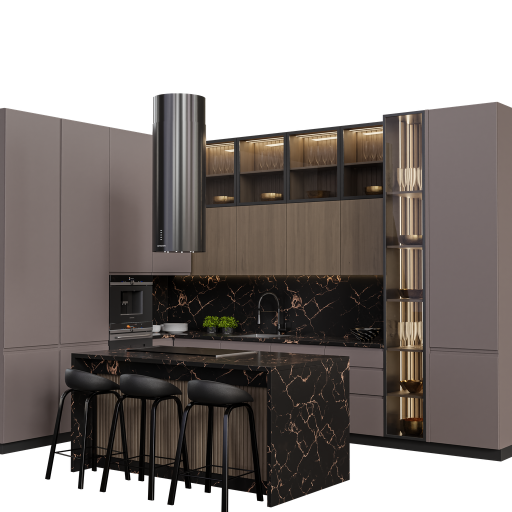 Kitchen moderD | Kitchen Sets models | BlenderKit