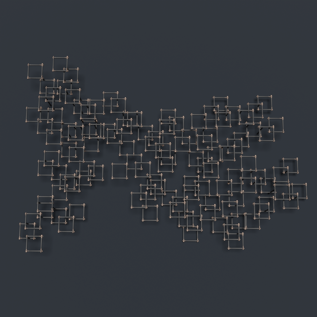 Metal wall abstract decoration | Decorative Pictures models | BlenderKit