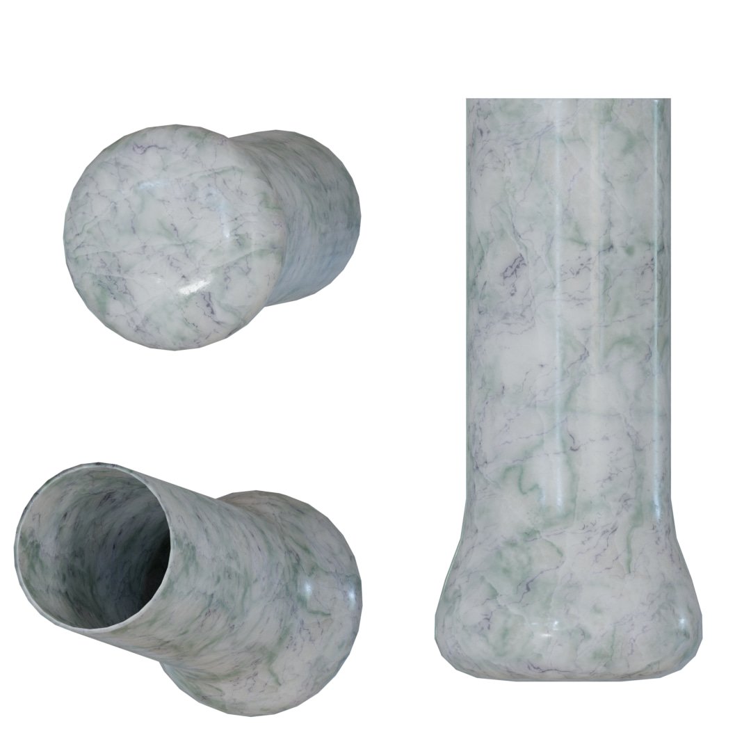 Flat Oval Vase | Vases models | BlenderKit
