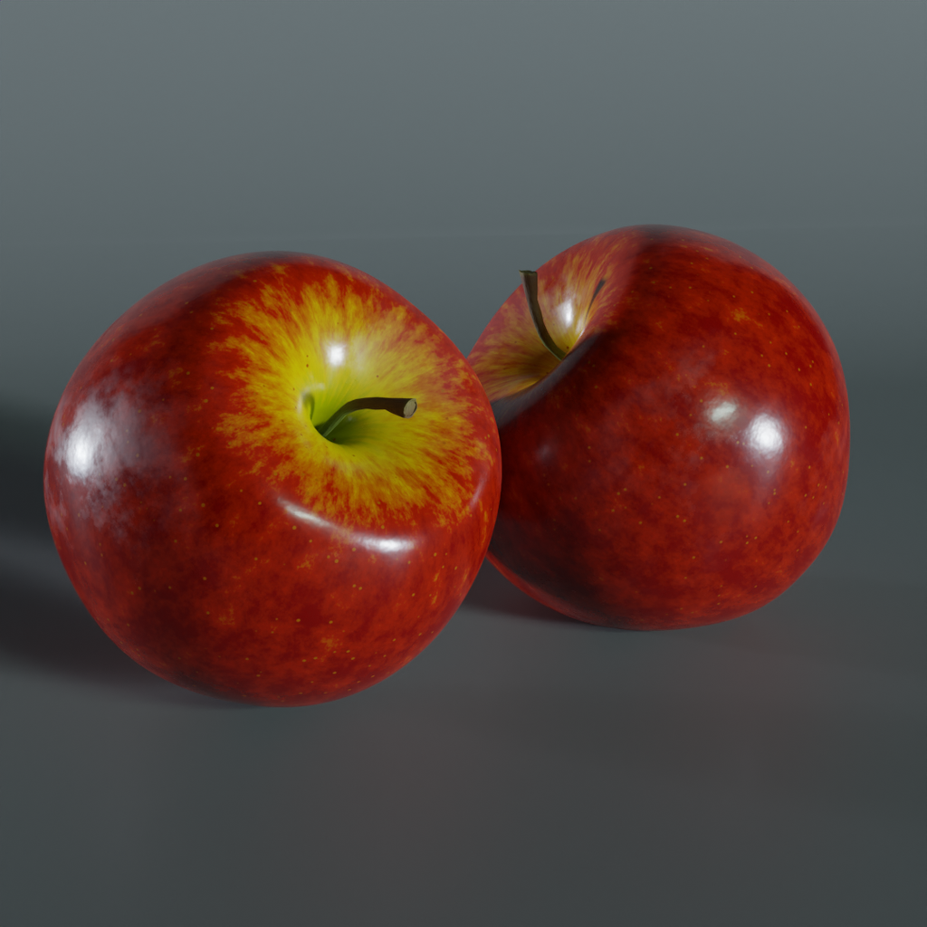 Apple | FREE Fruit & Vegetables models | BlenderKit