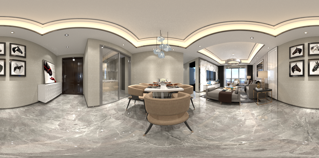 Dining room | Interiors HDRis | BlenderKit