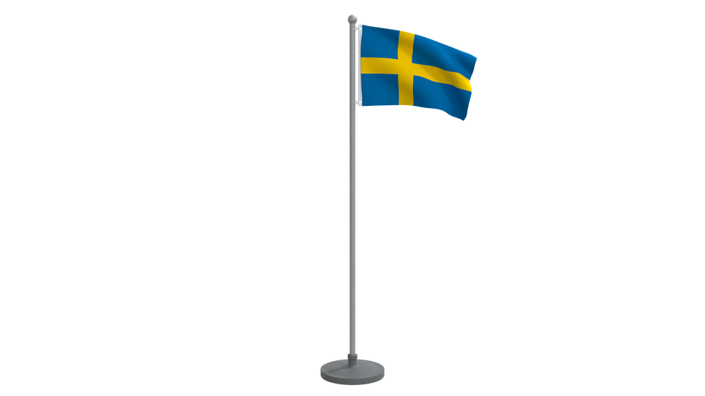 Animated Flag of Sweden | Exterior Elements models | BlenderKit