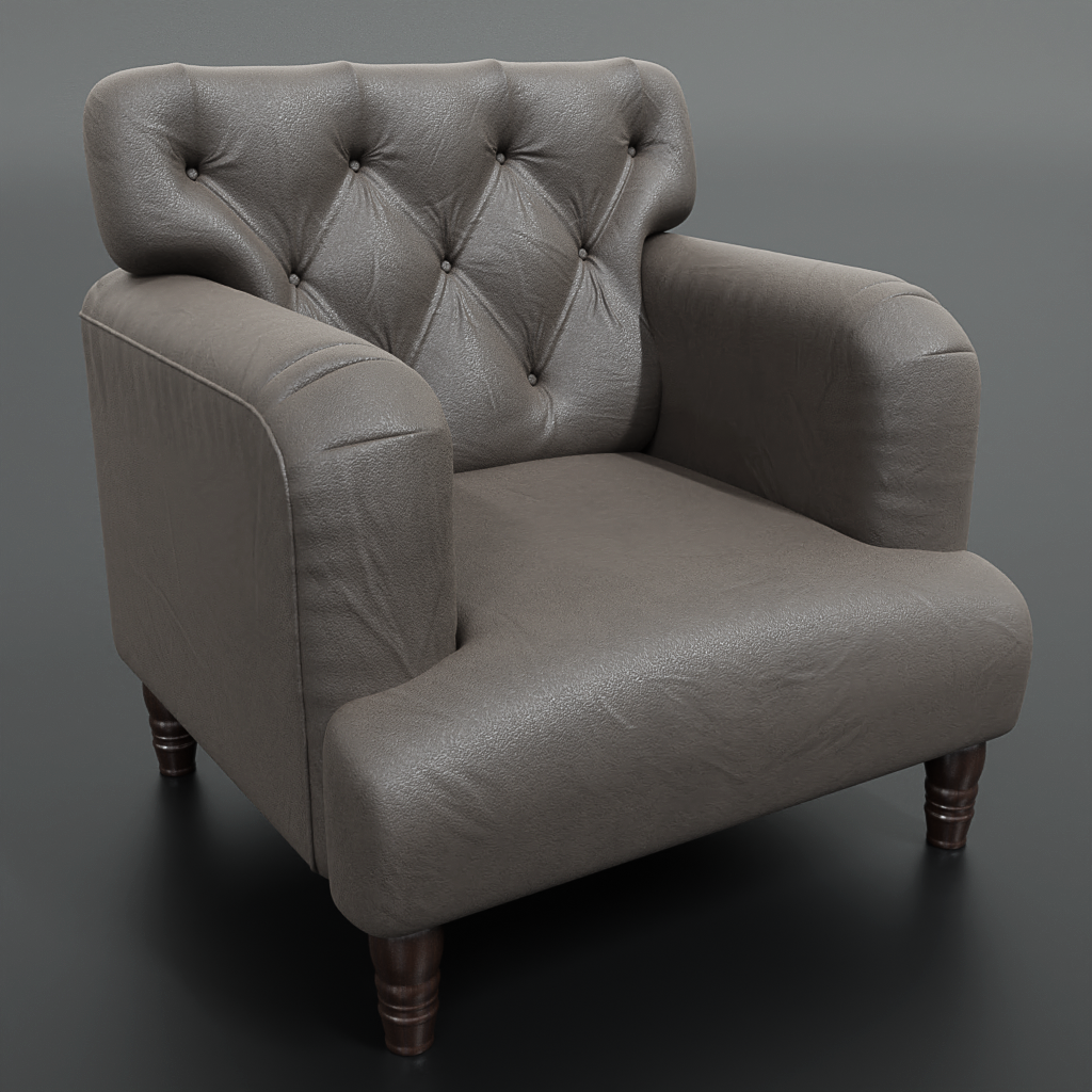 Loafer lounge chair | FREE 3D Armchair 3D Models models | BlenderKit