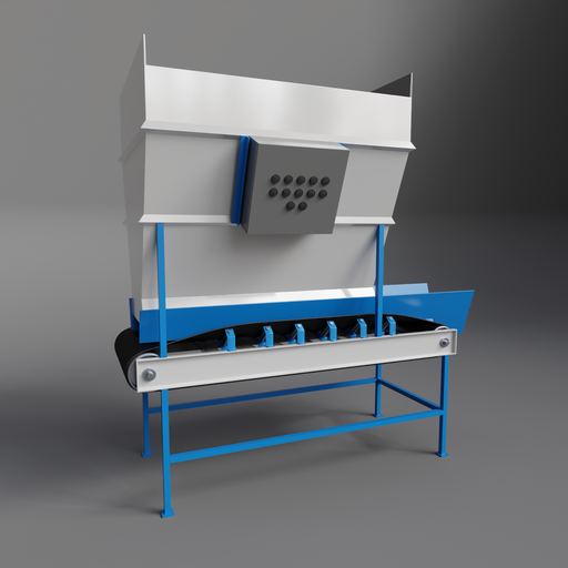 Aggregate Feeder with Conveyor | FREE Industrial Machinery models ...