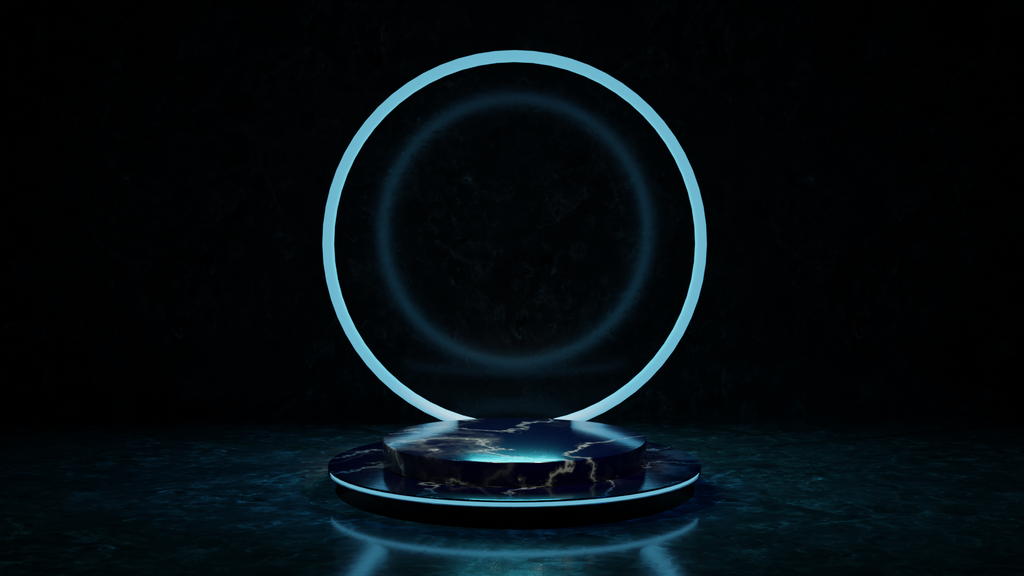 Blue Neon | Studio scenes | BlenderKit