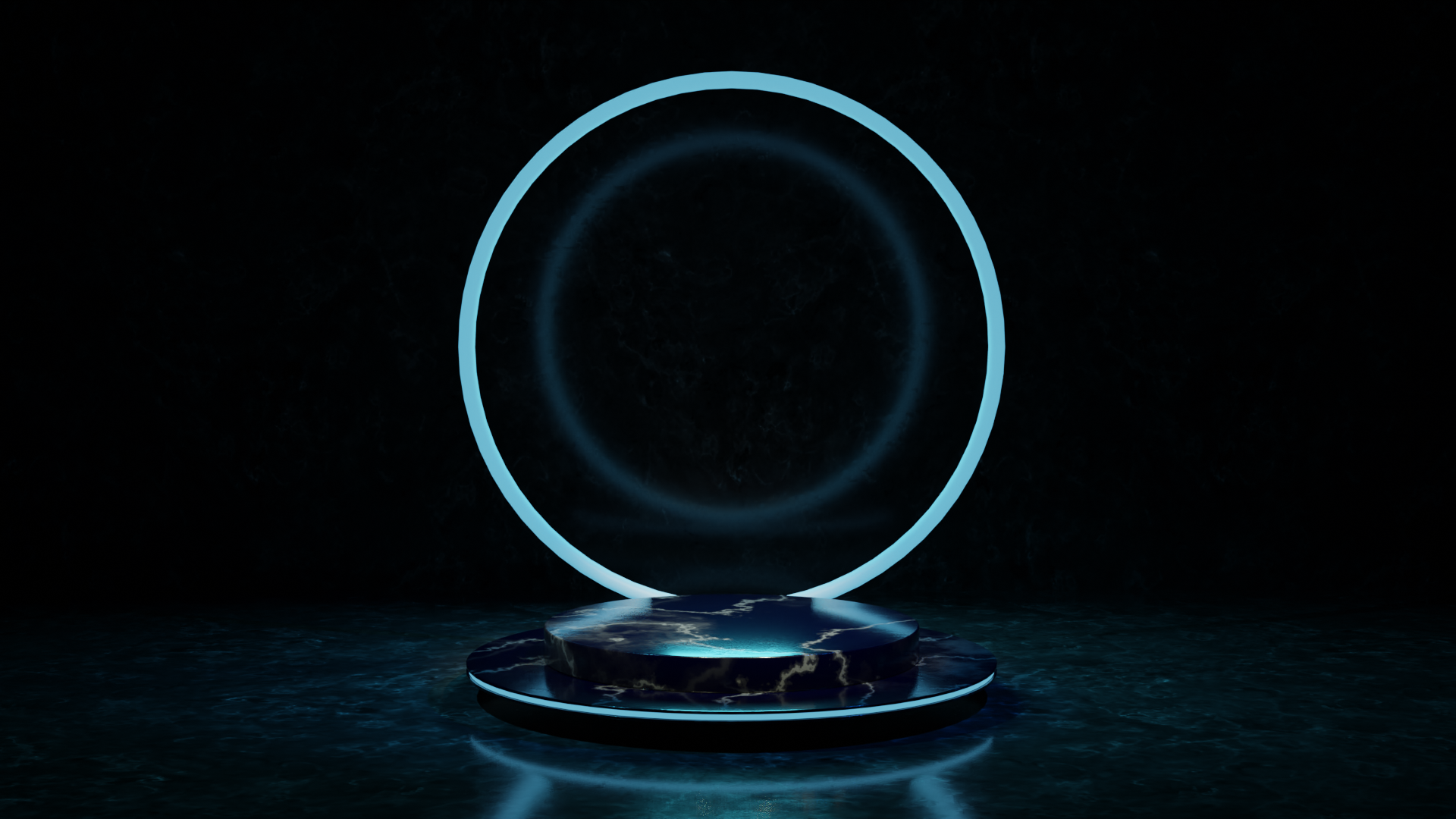 Blue Neon | Studio scenes | BlenderKit