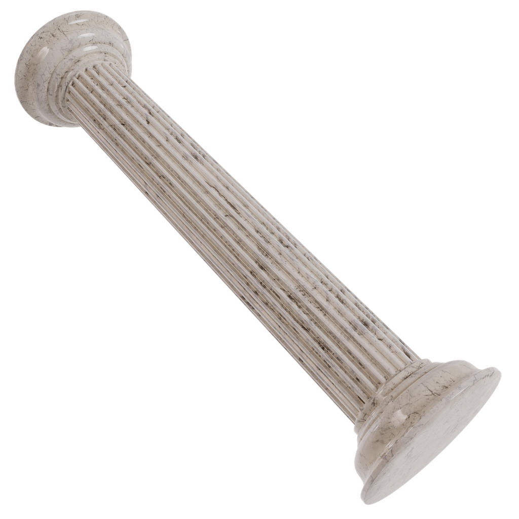 White Marble Collumn Type 1 | Historic Buildings models | BlenderKit