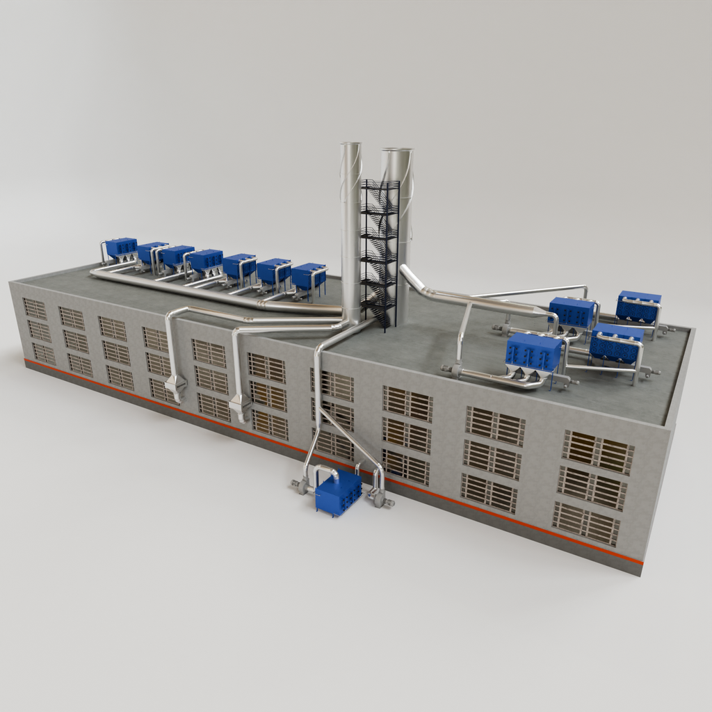 Blendkit | Download the FREE Industrial building model