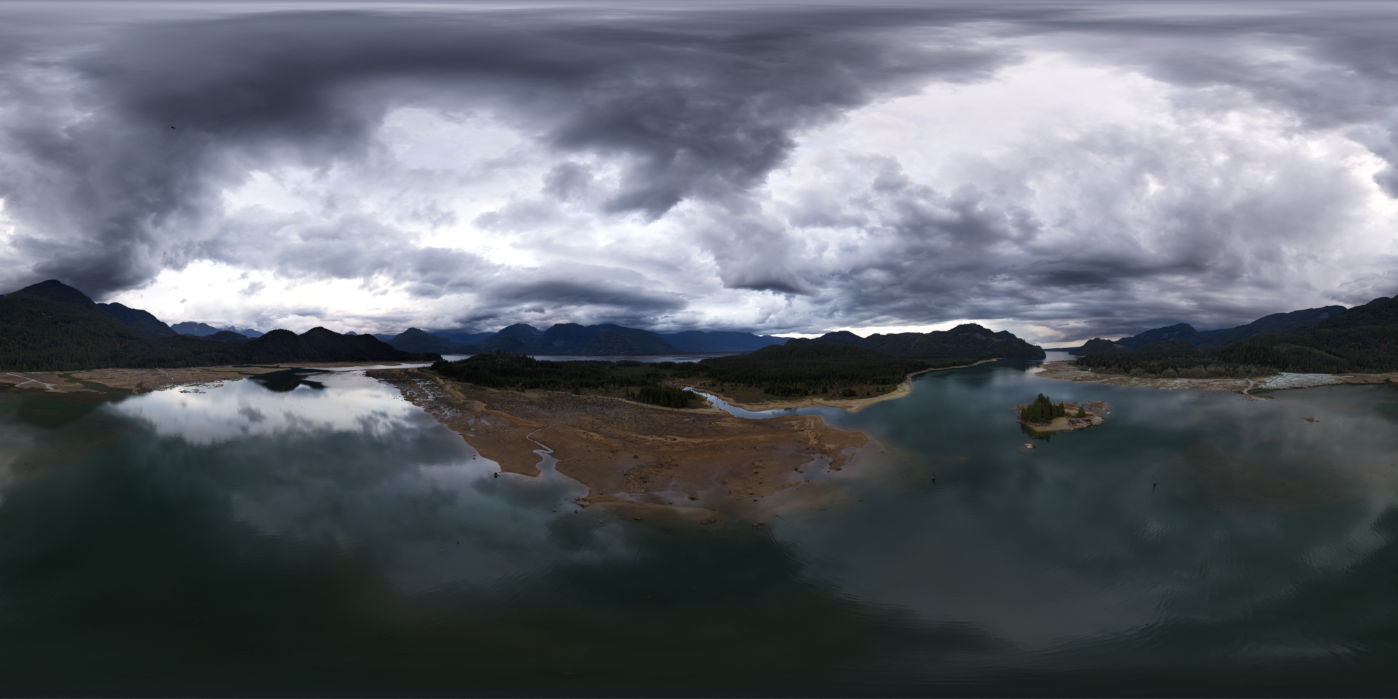 Rainy Clouds Sky over Mountains | Landscapes HDRis | BlenderKit