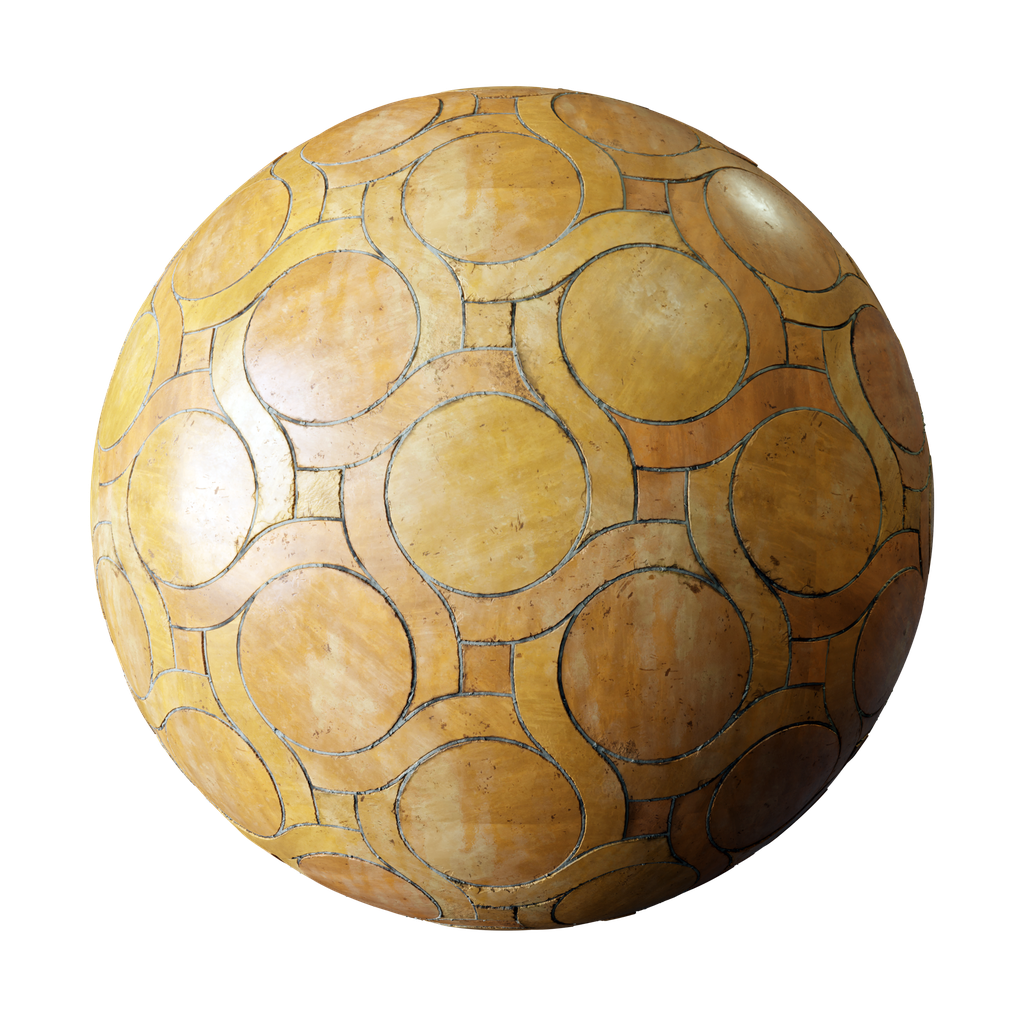 Ceramic Tiles Circular | FREE ceramic materials | Blendkit