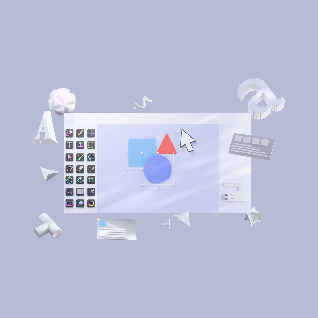 BlenderKit | Download the Graphic Design Interface Logo Reveal scene