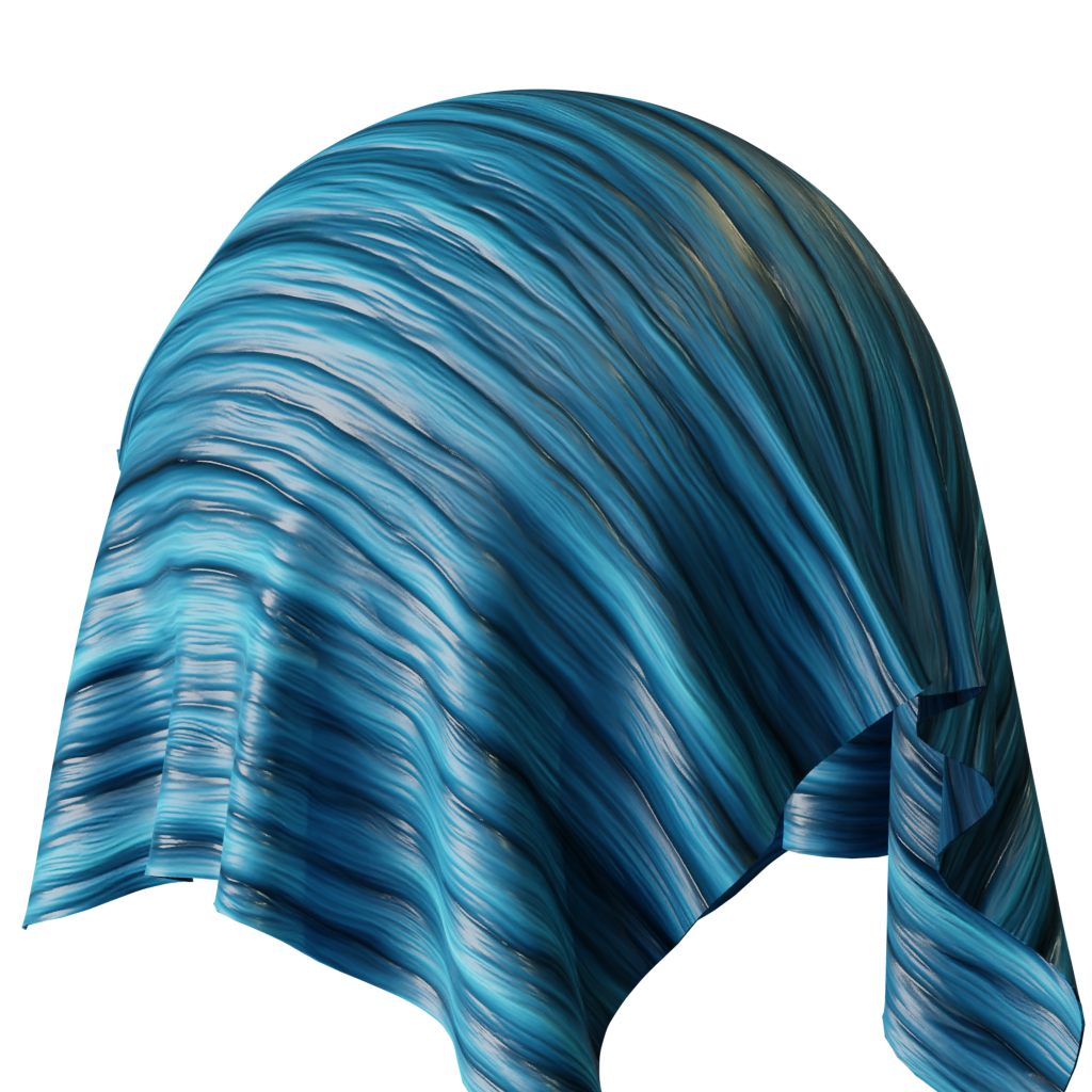 Stylized Blue Flowing Fabric | FREE Texture Fabric 3D Materials ...