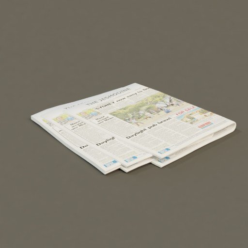 BlenderKit | Download the Newspaper model